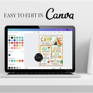 Editable Bundle Camp Theme Teacher Appreciation Itinerary Adventure ...