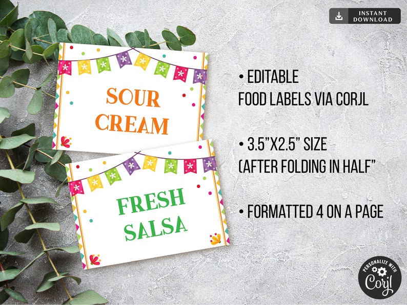 Printable Mexican Theme Party Decor Editable Fiesta Signs - Etsy Australia