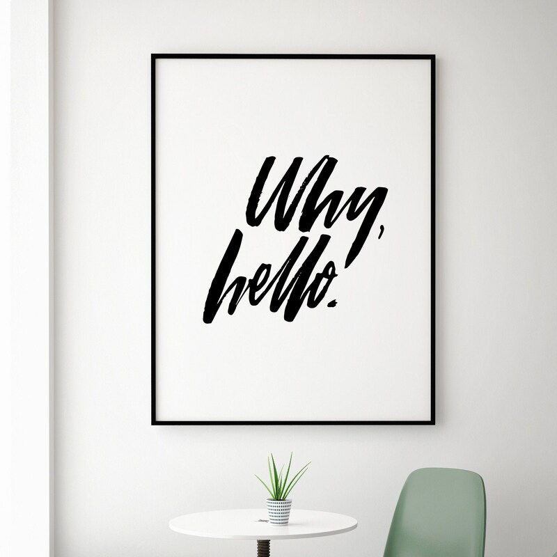 Why Hello Print - Etsy
