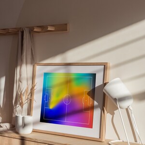 Football Field Rainbow Printable Soccer Y2k Aesthetics Wall Art ...