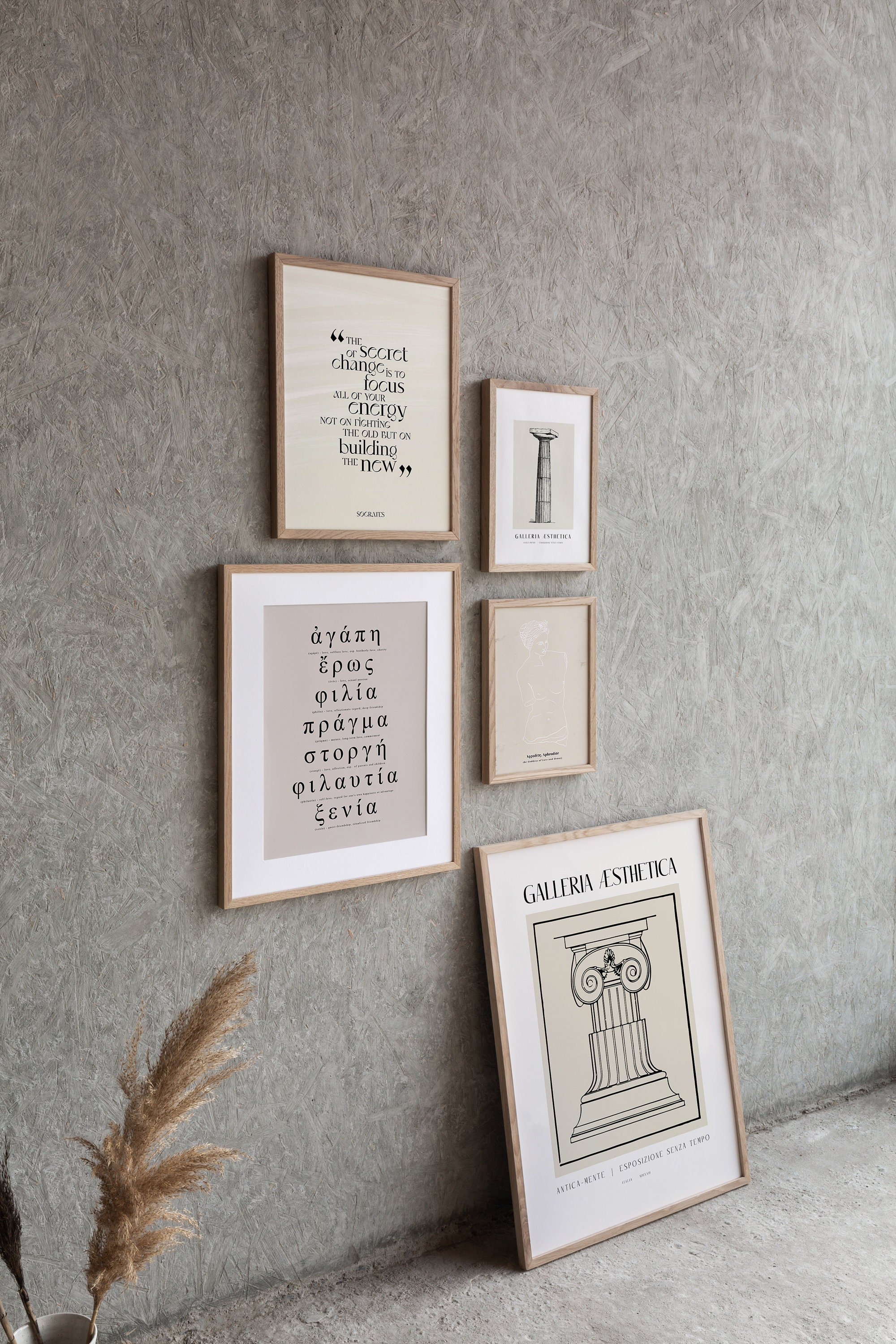 Greek Words for Love Printable Greek Language Typography Wall Art Agape ...