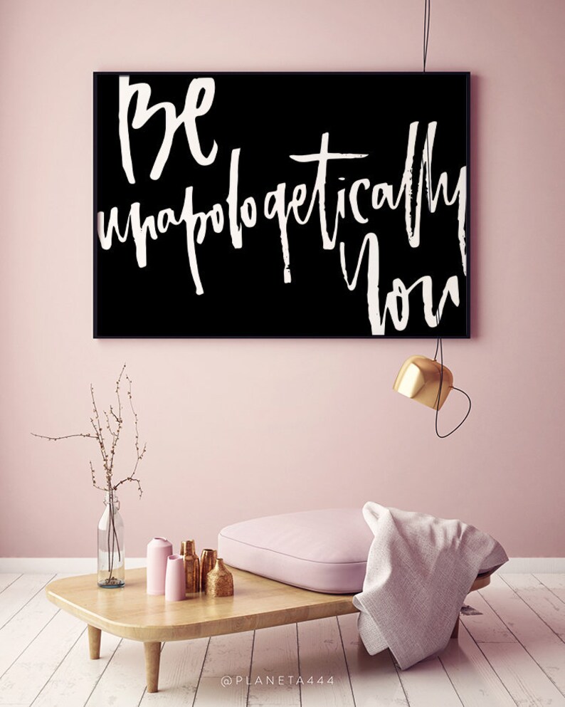 Be Unapologetically You Printable Art Empowerment Quote - Etsy New Zealand