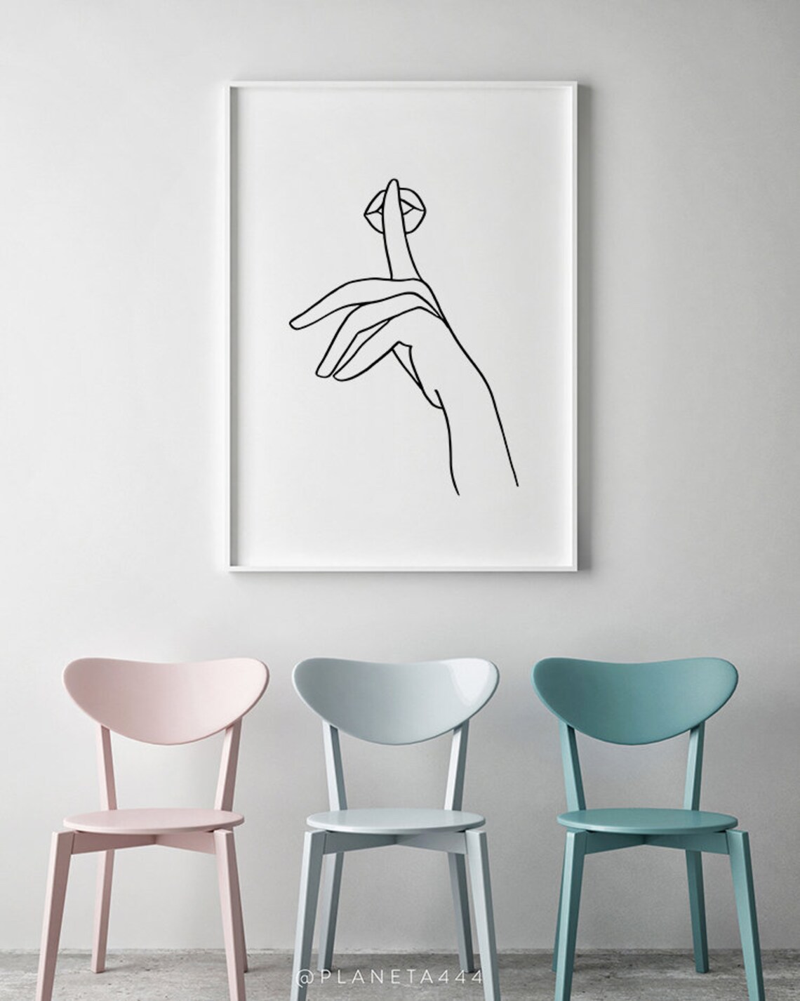 Shhh Hush Printable Art Silence Line Art Printable Finger on | Etsy