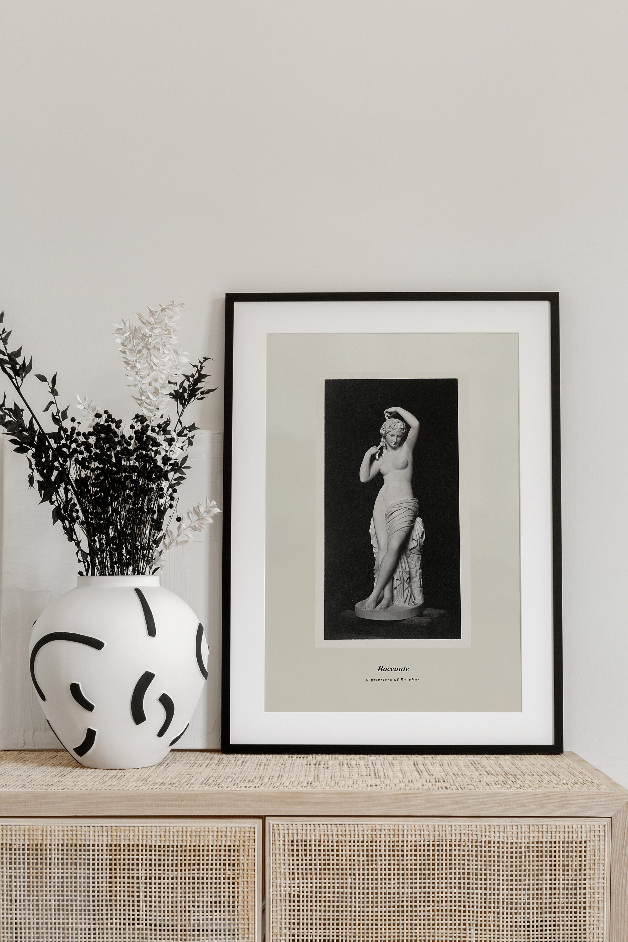 Baccante Printable Art Bacchus Priestess Ancient Statue Vintage Photo ...