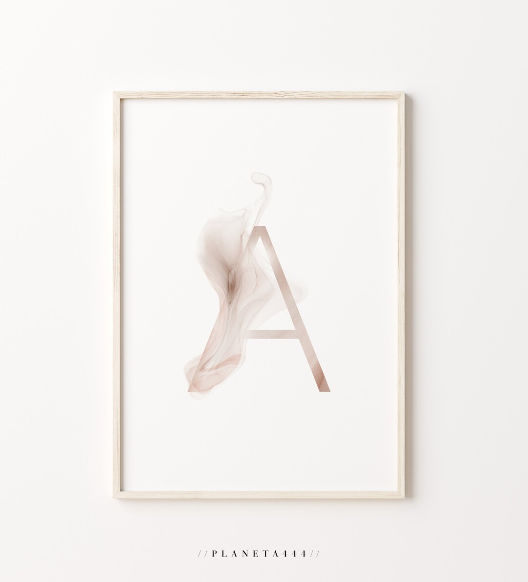 Zen Alphabet Art Print Personalized Initials Printable Art Customizable ...