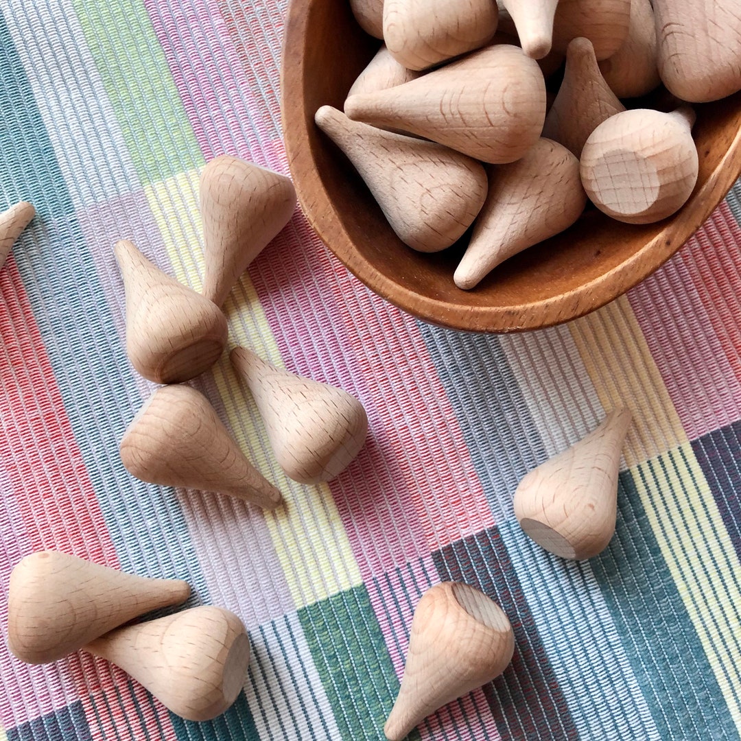 10 Piece Wooden Teardrops Loose Parts - Etsy