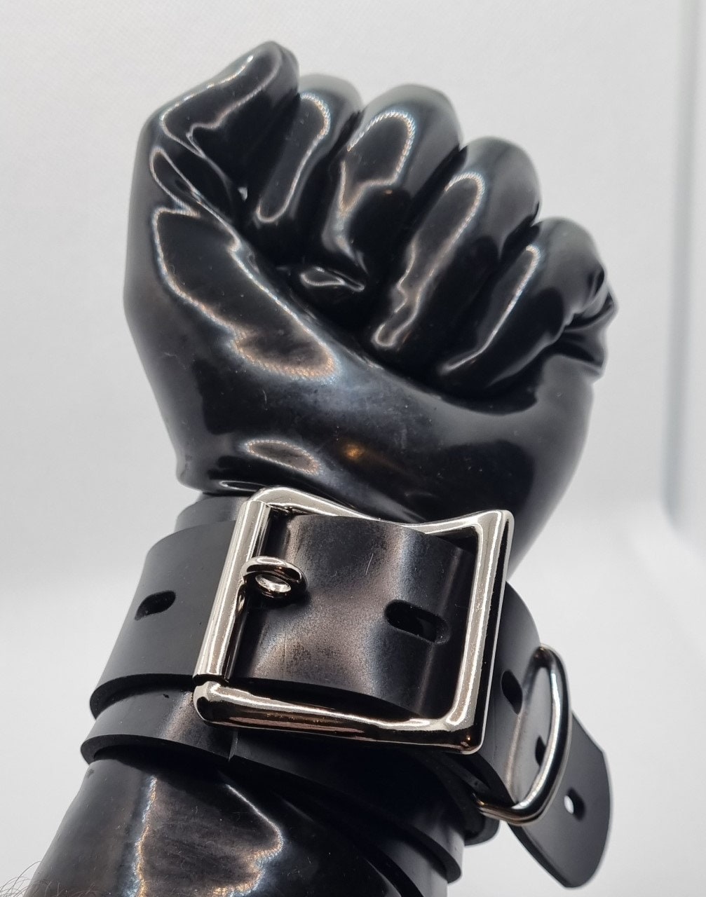 Heavy Rubber Bondage Set locking Wrist and Ankle Cuffs Collar - Etsy