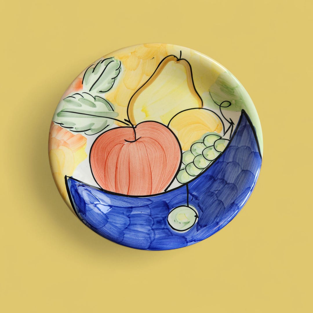 Vintage Nasco Japan Hand‑painted Fruit Plate – Ceramic Dessert Decor - Etsy