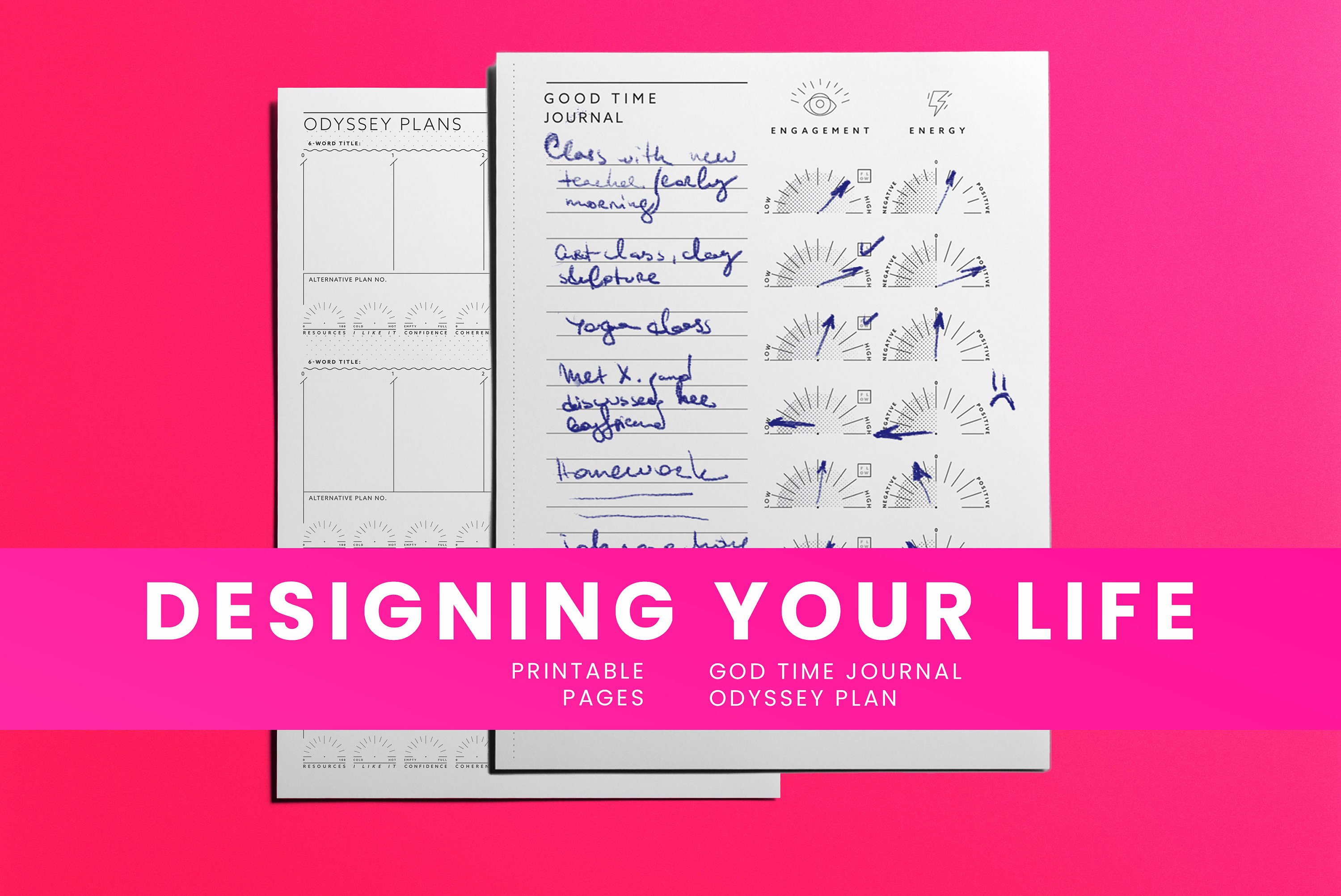 Designing Your Life Printable Pages Good Time Journal Odyssey Plan ...