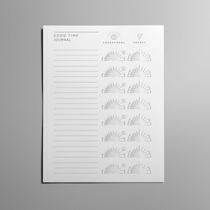 Design Your Life Printable Journal: Odyssey Plan & Good Time Tracker ...