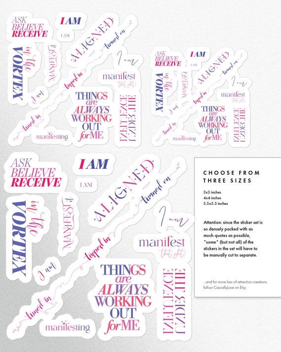 Abraham Hicks Sticker Set High Vibration Sticker Bundle - Etsy