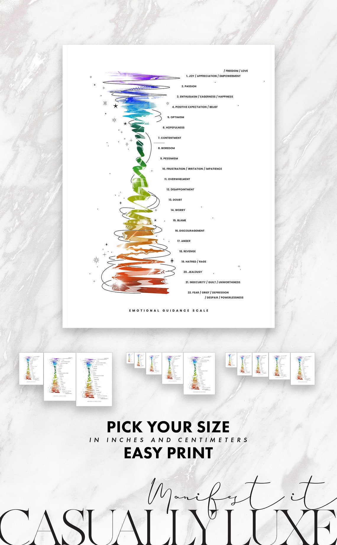 Emotional Guidance Scale Abraham Hicks Ask and It is Given Set - Etsy Emotional Guidance Scale Abraham Hicks Ask and It is Given Set - Etsy