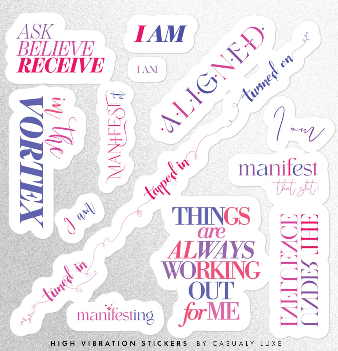 Abraham Hicks Sticker Set High Vibration Bundle I Manifest - Etsy