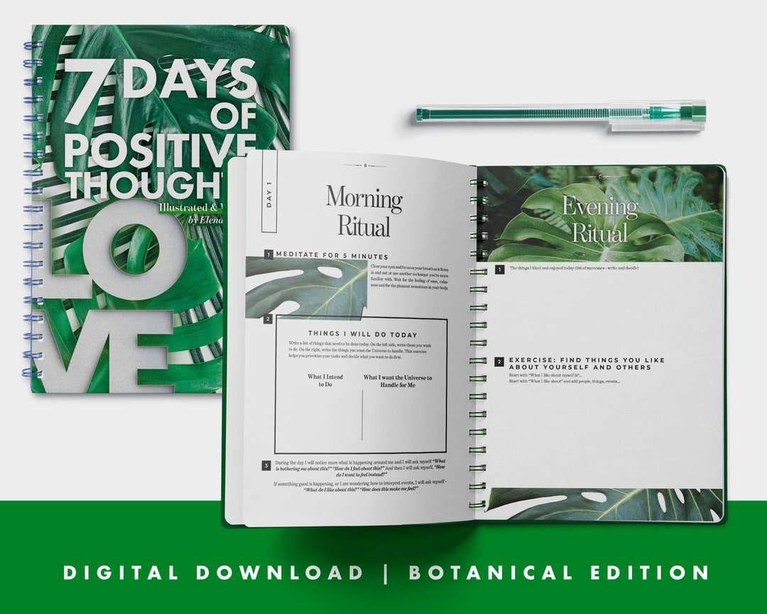 Small Gratitude Journal, 7 Days Printable, Best Gratitude Journal, PDF ...