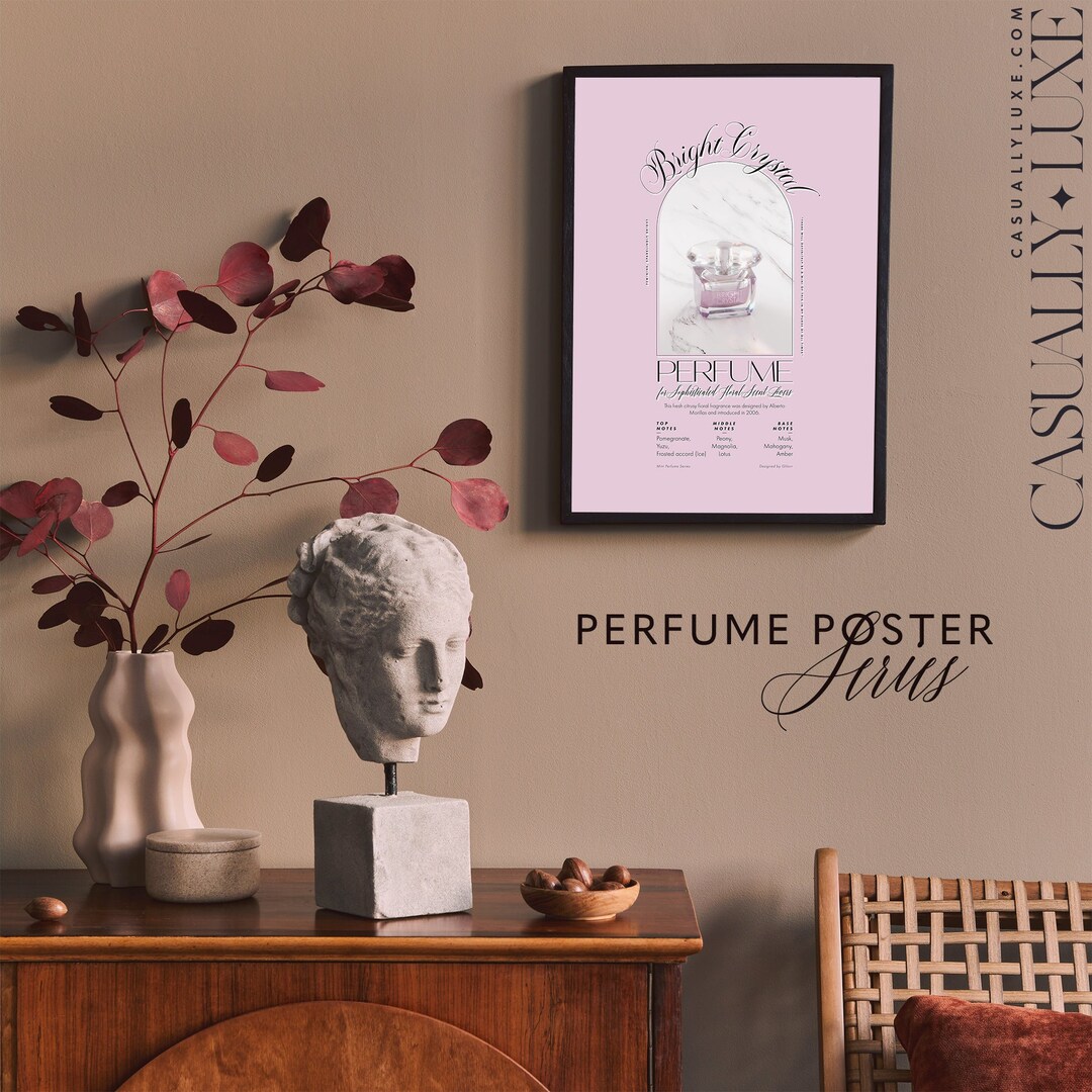 Pastel Pink Perfume Artwork, Pink Poster Picture, Perfumery Posters ...