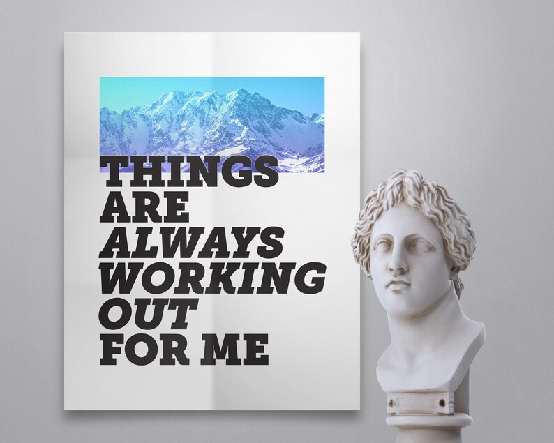 Things Are Always Working Out for Me Printable High Frequency - Etsy
