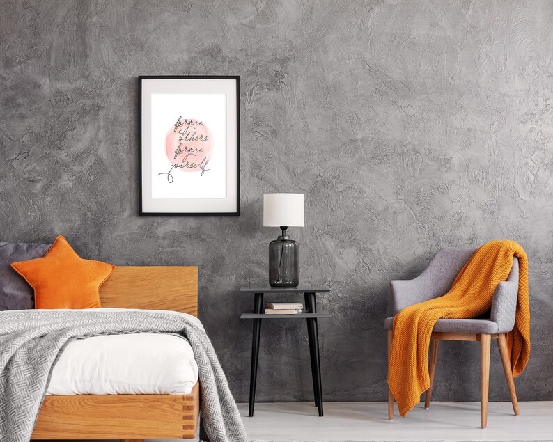 Forgiveness Watercolor Art Print: Self-love Mindfulness (digital ...