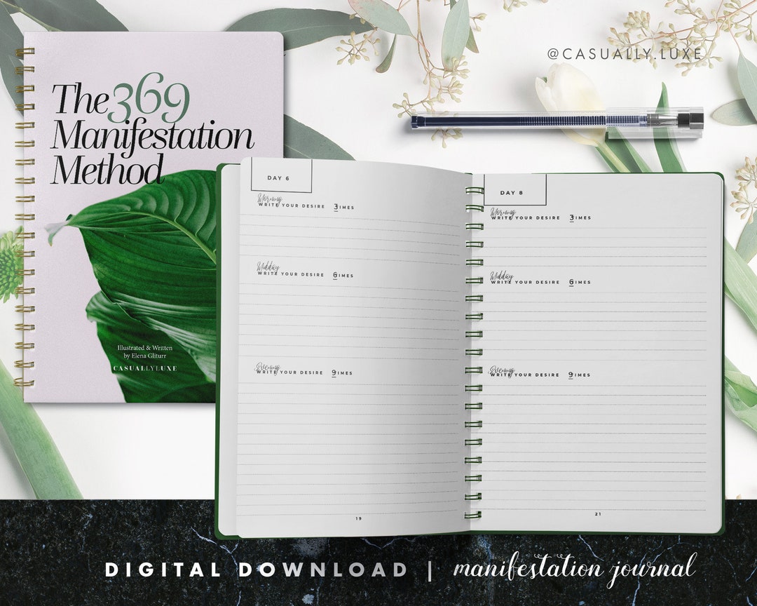 369 Manifestation Method Law of Attraction Journal, 3 6 9 Method, PDF ...