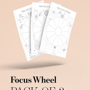 Abraham Hicks Focus Wheel Template: Printable Worksheet Set (digital ...