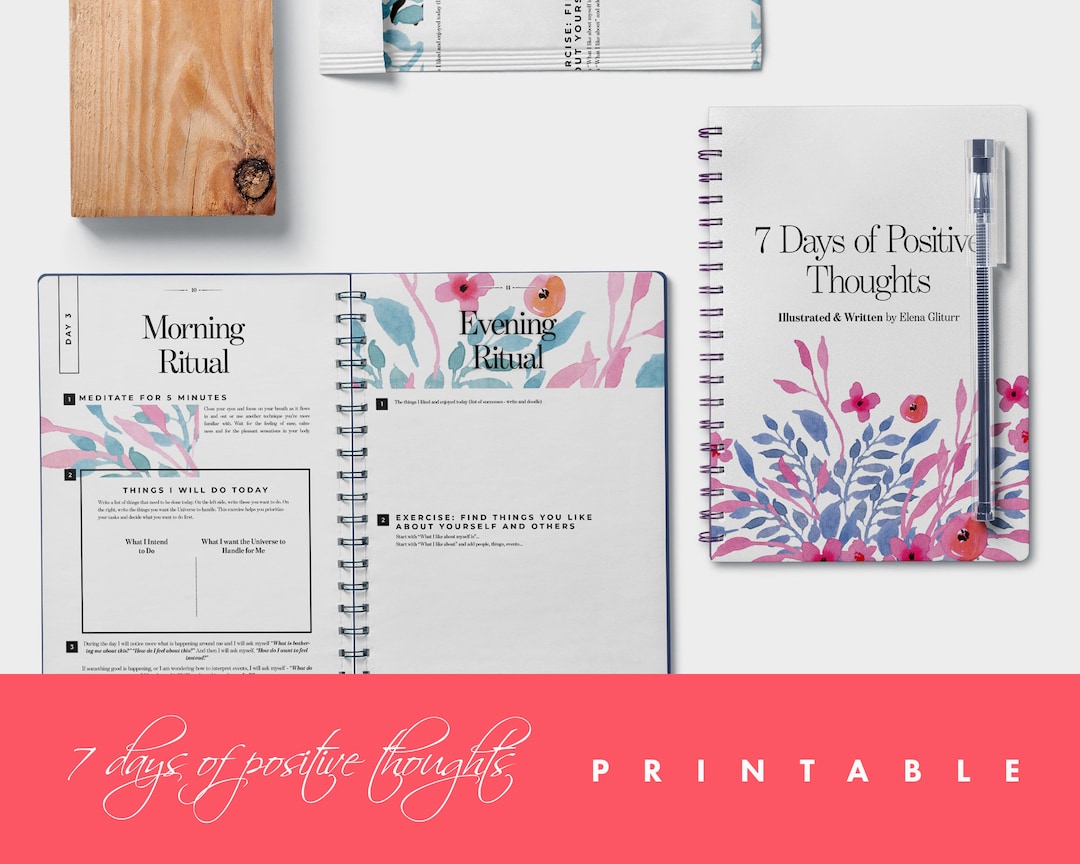 Positive Psychology Journaling Workbook, 7 Days Challenge, Positive ...