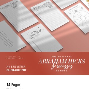 Ultimate Abraham Hicks Journal Bundle, Abraham Hicks Worksheets PDF, 30 ...