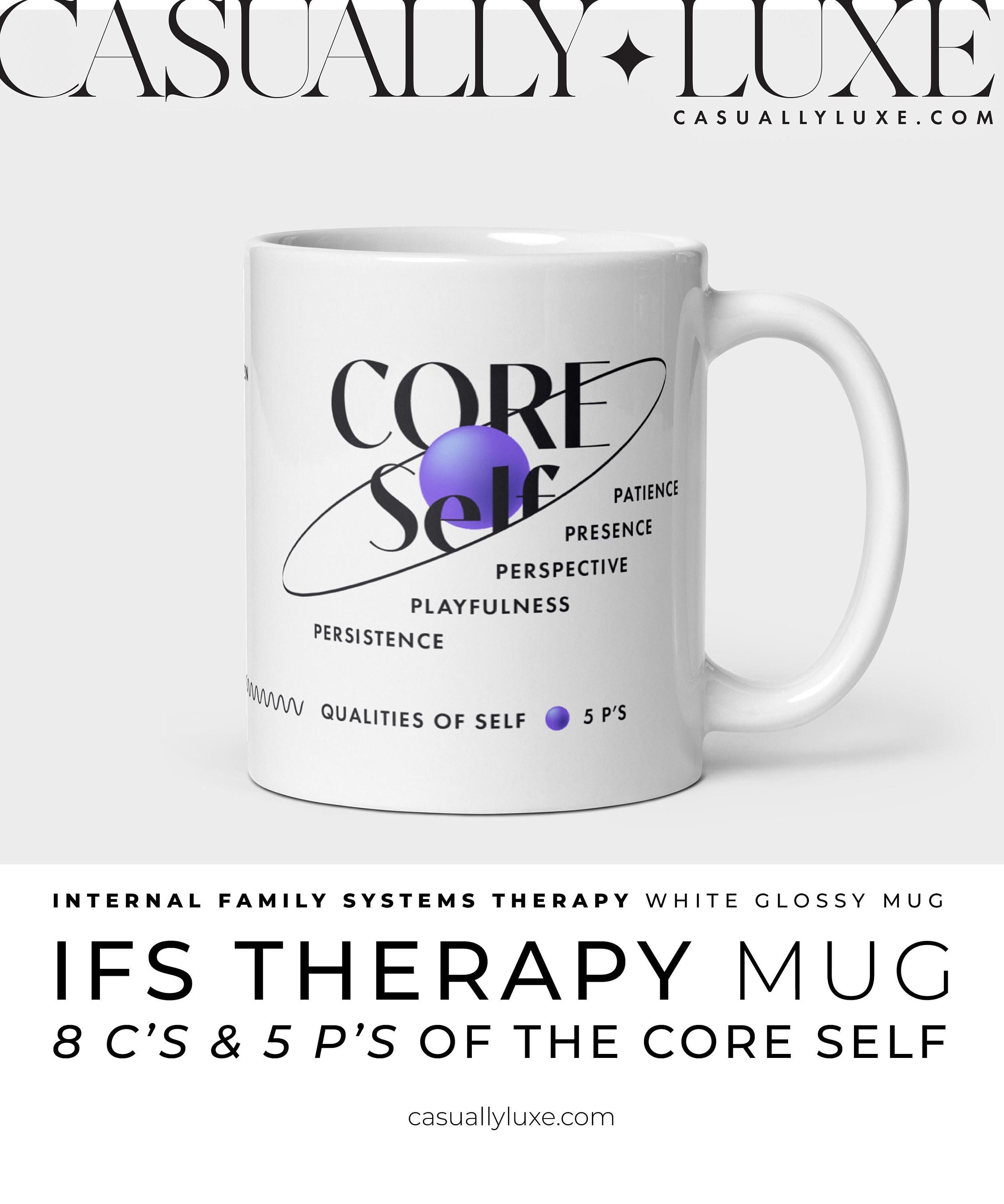 8 C's & 5 P's of the Self IFS Therapy Mug, 8 C's of IFS Office Gift ...