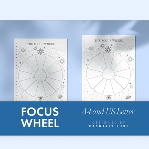 Abraham Hicks Focus Wheel Template: Printable Worksheet Set (digital ...
