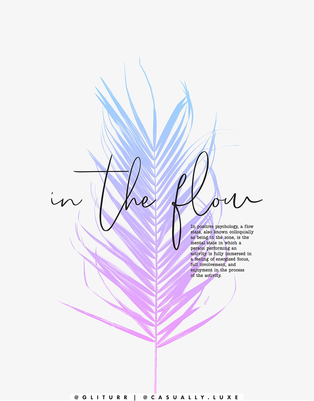 Flow State Flow Psychology Print, Concept of Flow, IN THE FLOW Positive ...