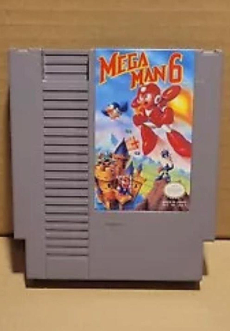 Mega Man 6 Nintendo Nes Cleaned & Tested Authentic - Etsy