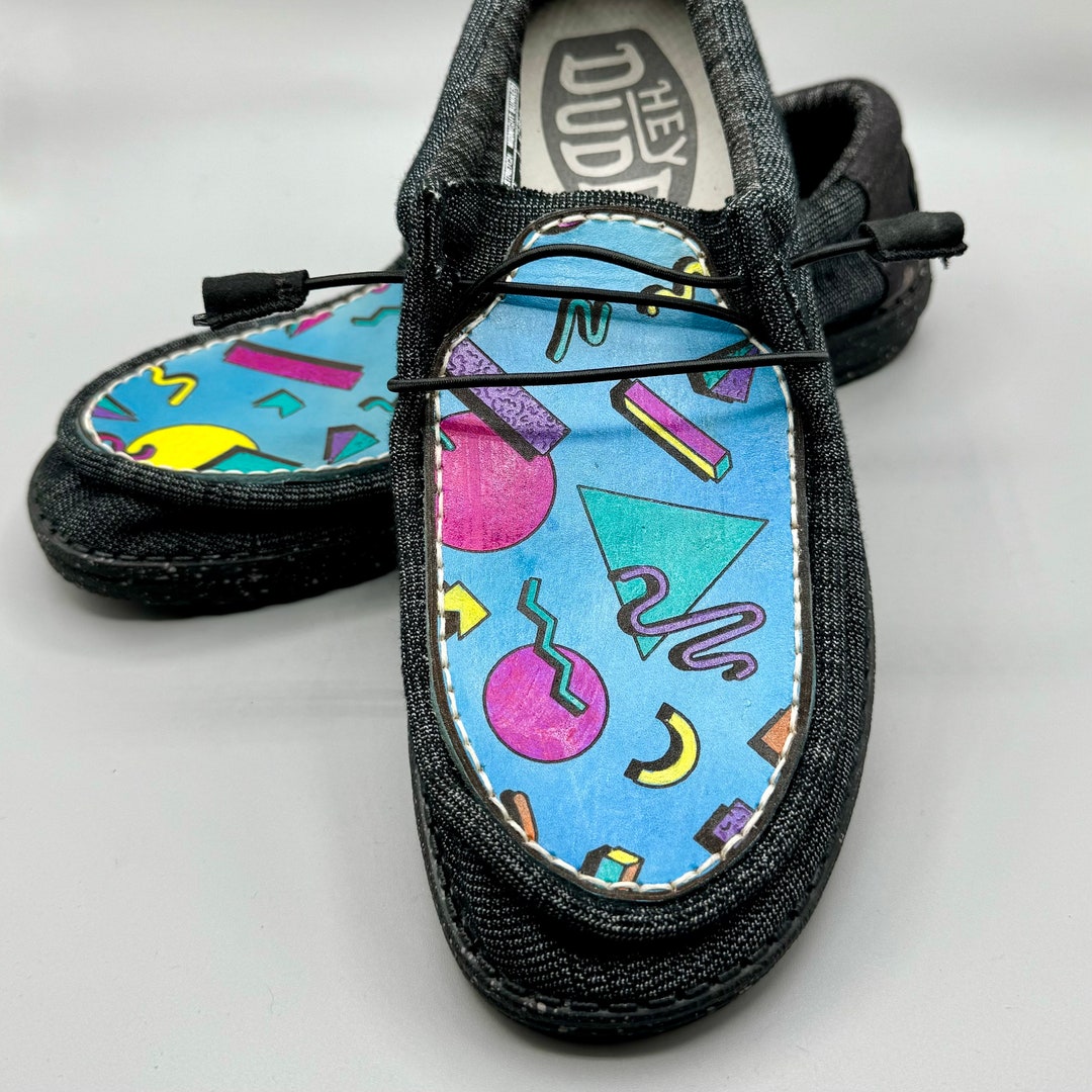 Custom Leather Top Hey Dude Shoes With Bottle Opener 90s - Etsy