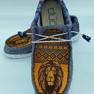 Custom Hey Dudes - Laser Engraved and Airbrushed Genuine Leather Top - Etsy