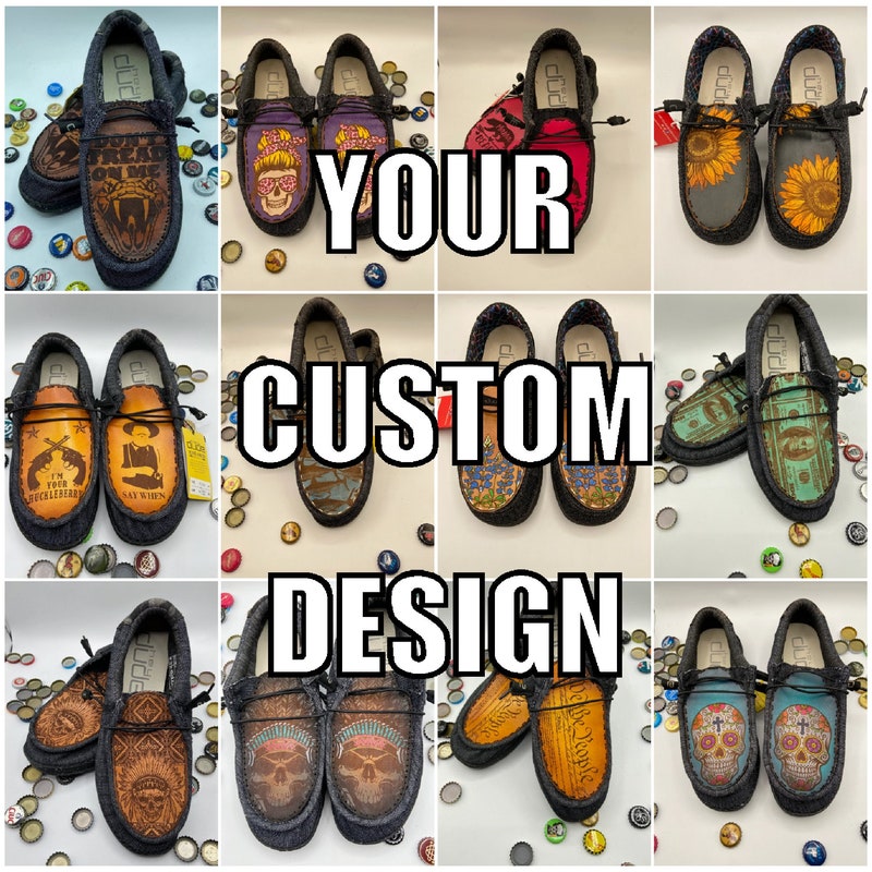 Custom Hey Dudes - Etsy