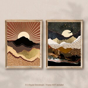 FALL Art Print Set of 2 / Boho Autumn Art Prints, Printable Wall Art ...