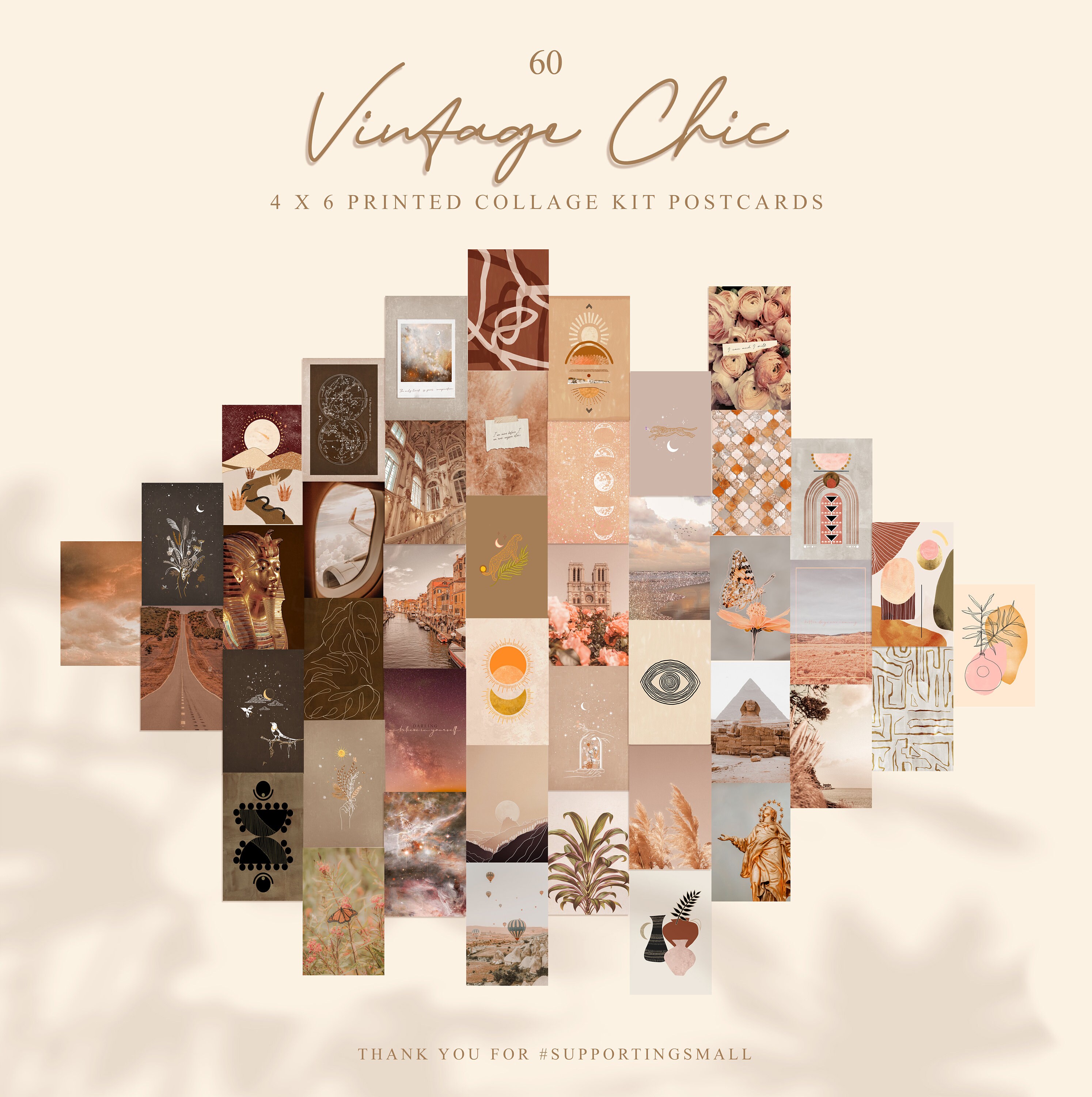 VINTAGE Chic Wall Collage Prints Dark Academia Collage | Etsy