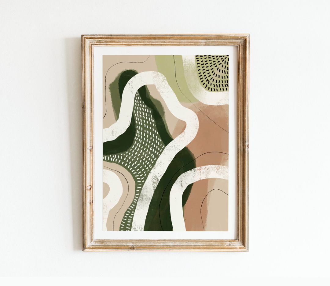 MODERN Art Prints / Abstract Art Posters / Contemporary Art / Green ...