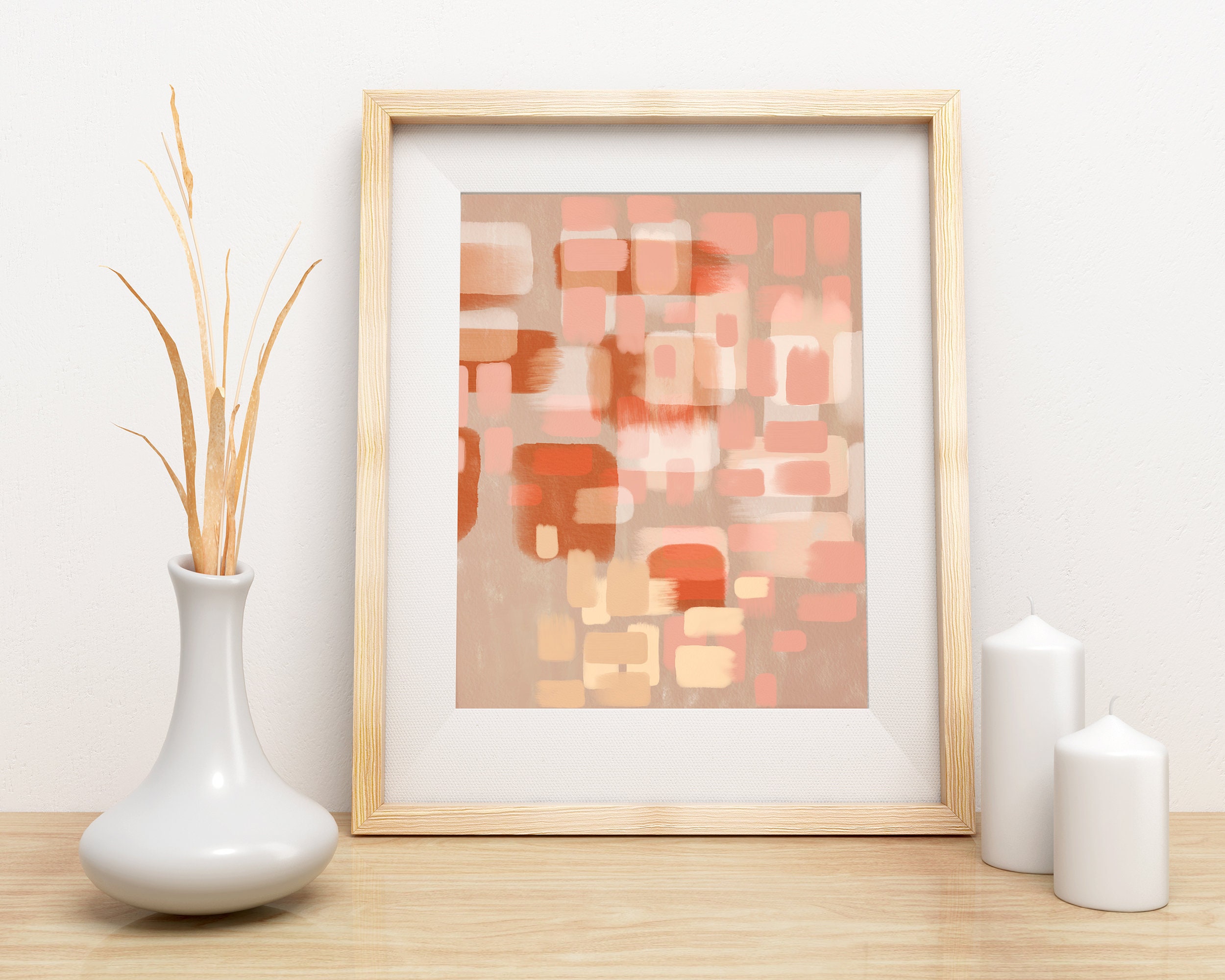 RETRO Abstract Art Print Modern Art Celestes Art© Watercolor - Etsy