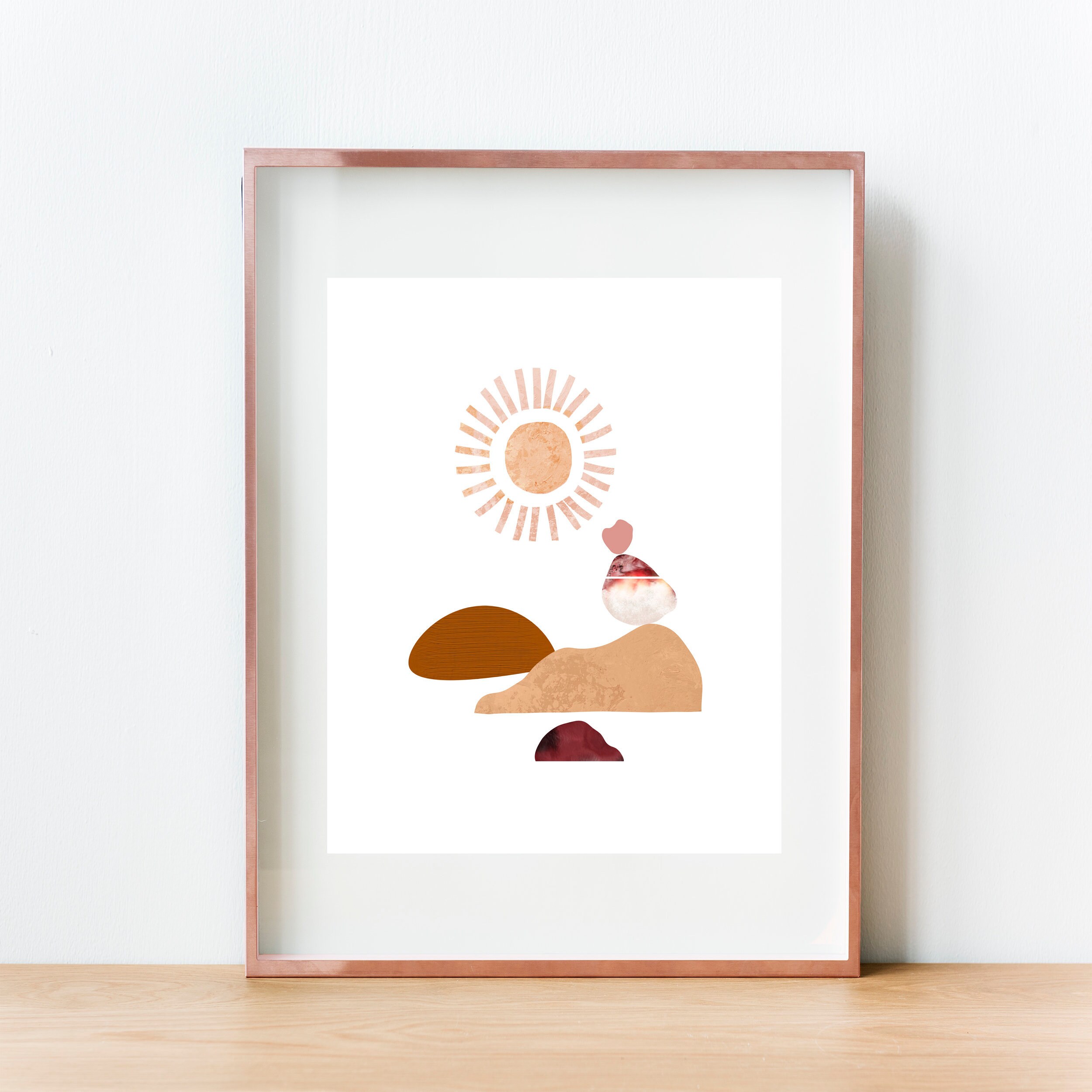 MODERN Sun Art Print Contemporary Abstract Art Print | Etsy