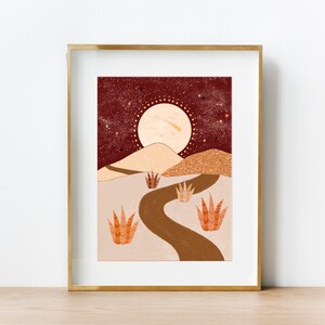 BOHO DIGITAL Print, Boho Art Prints, Celestes.studio© Desert Boho Wall ...