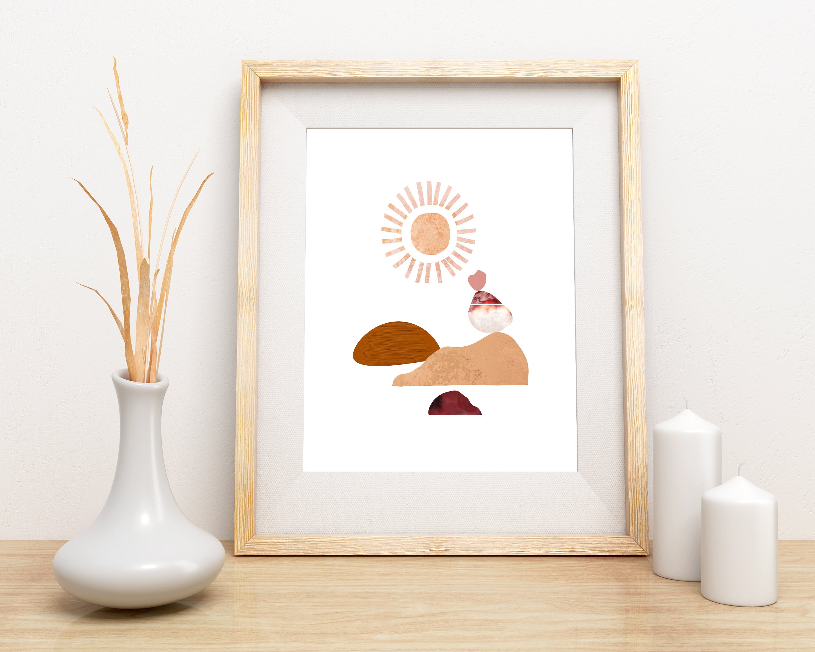 MODERN Sun Art Print Contemporary Abstract Art Print | Etsy