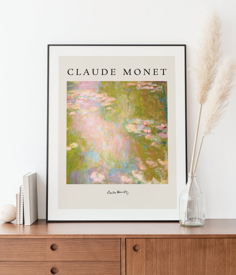CLAUDE MONET Exhibition Poster / Monet Art Print / Floral Wall - Etsy