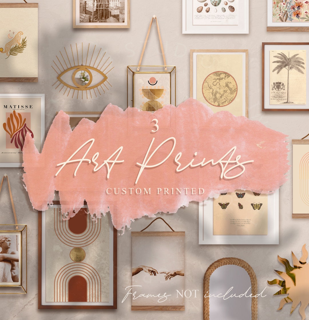 ANY ART PRINT Set of 3 Printed Artworks Gallery Wall Set of 3, Celestes ...