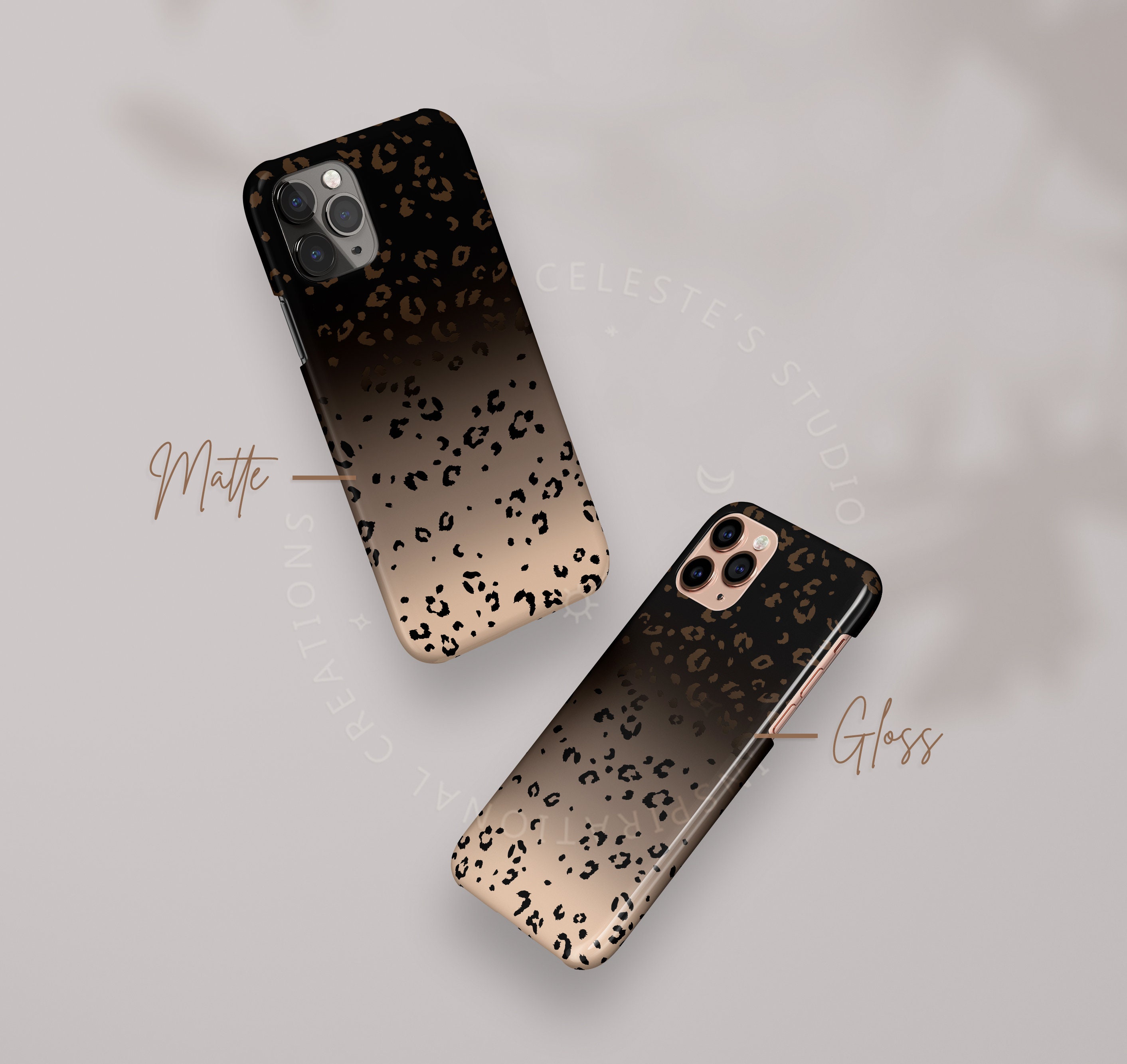 LEOPARD Print Iphone 13 Pro Case Beige Iphone 13 Pro Max Case - Etsy