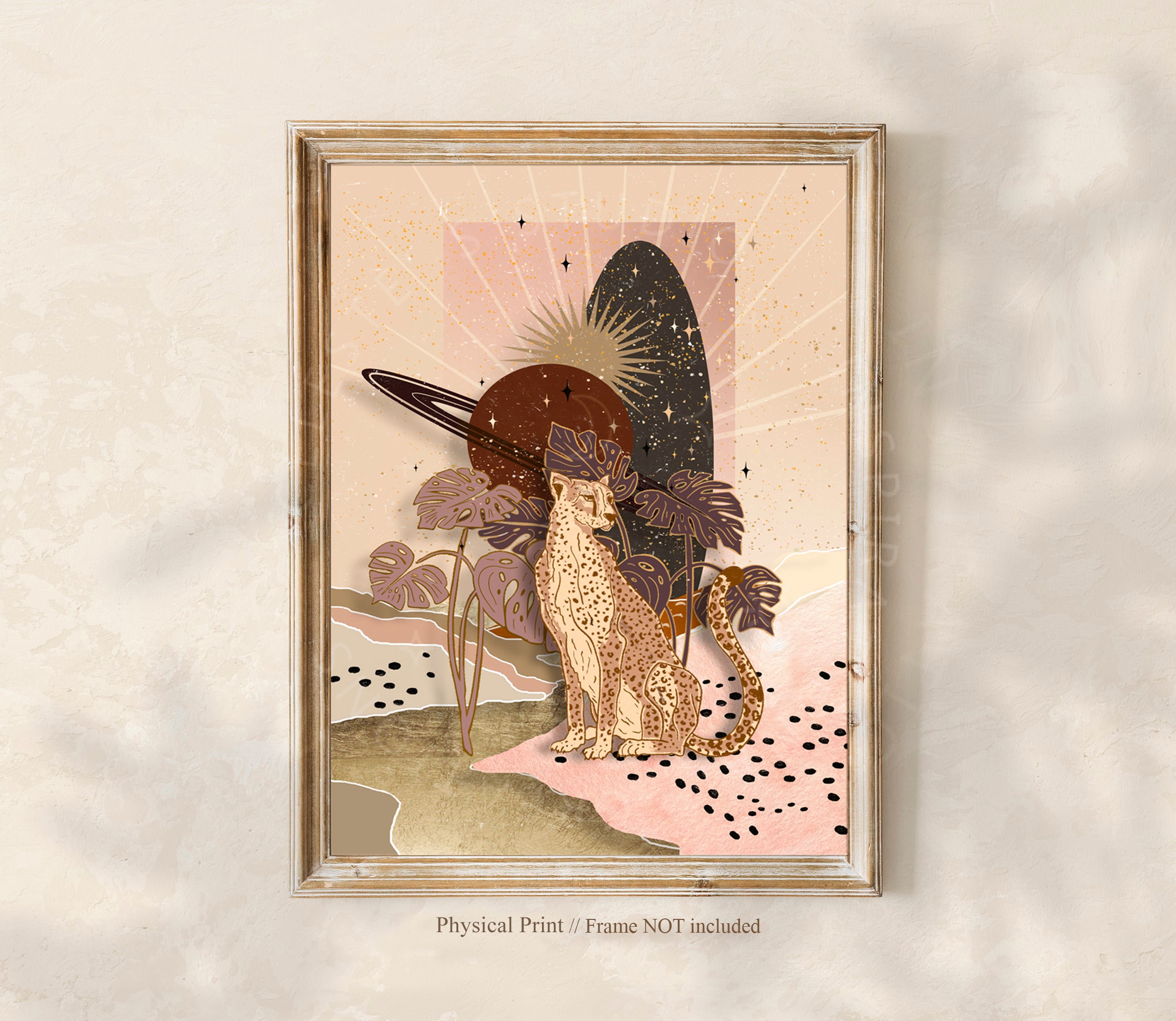 CHEETAH Art Print Boho Kids Bedroom Wall Art Exclusive - Etsy
