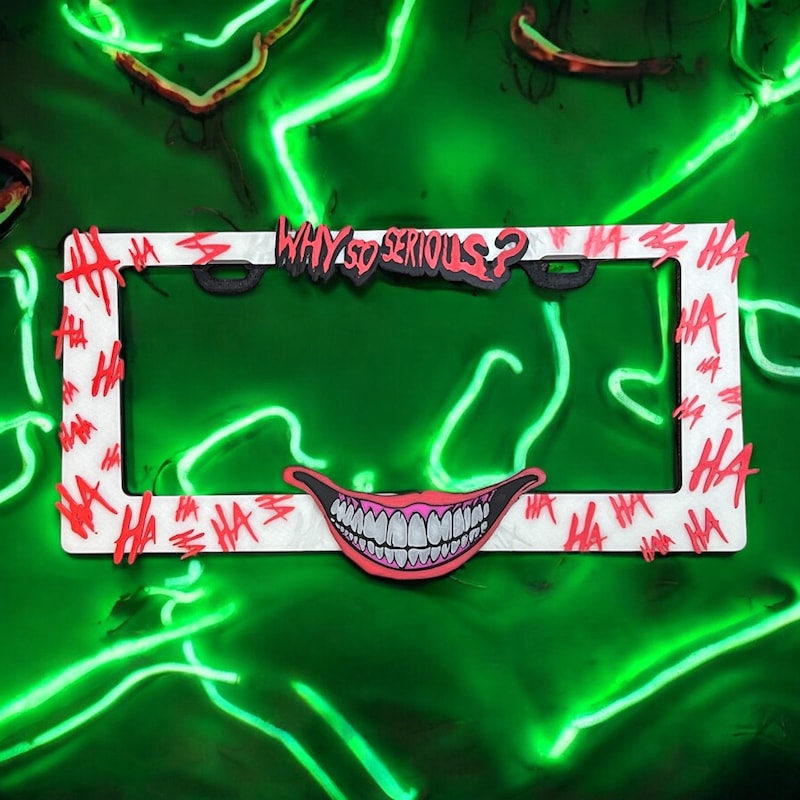 Licence Plate Frame Joker - Etsy