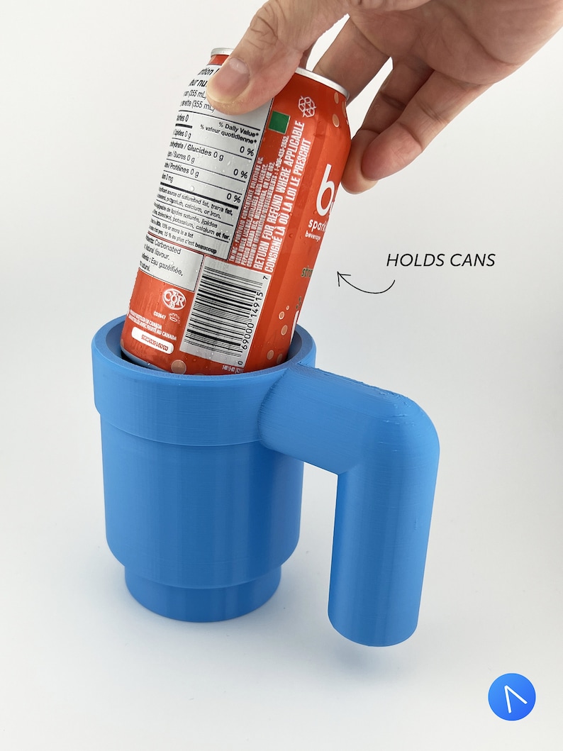 Supersized 3D Printed Building Block Brick Cup Can Sleeve Fun and ...