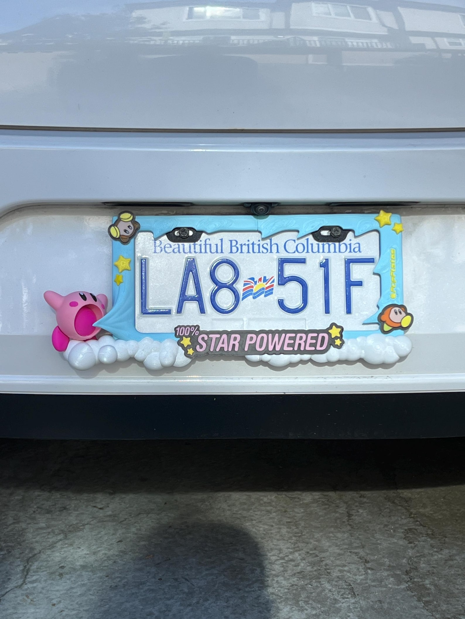 3D Printed Kirby License Plate Frame: Kawaii Car Accessory - Etsy