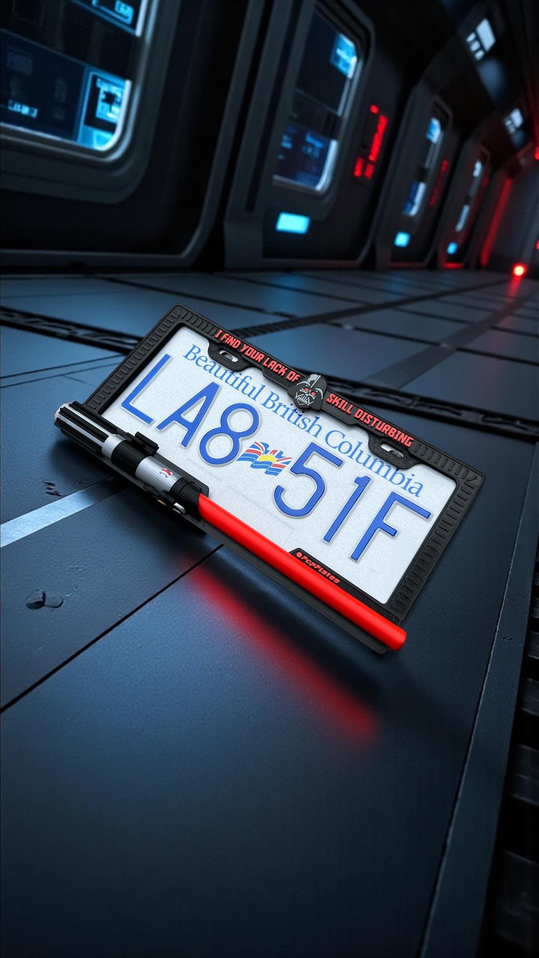 Galactic Dark Lord License Plate Frame – 3D Printed Sci-fi Car Mod - Etsy