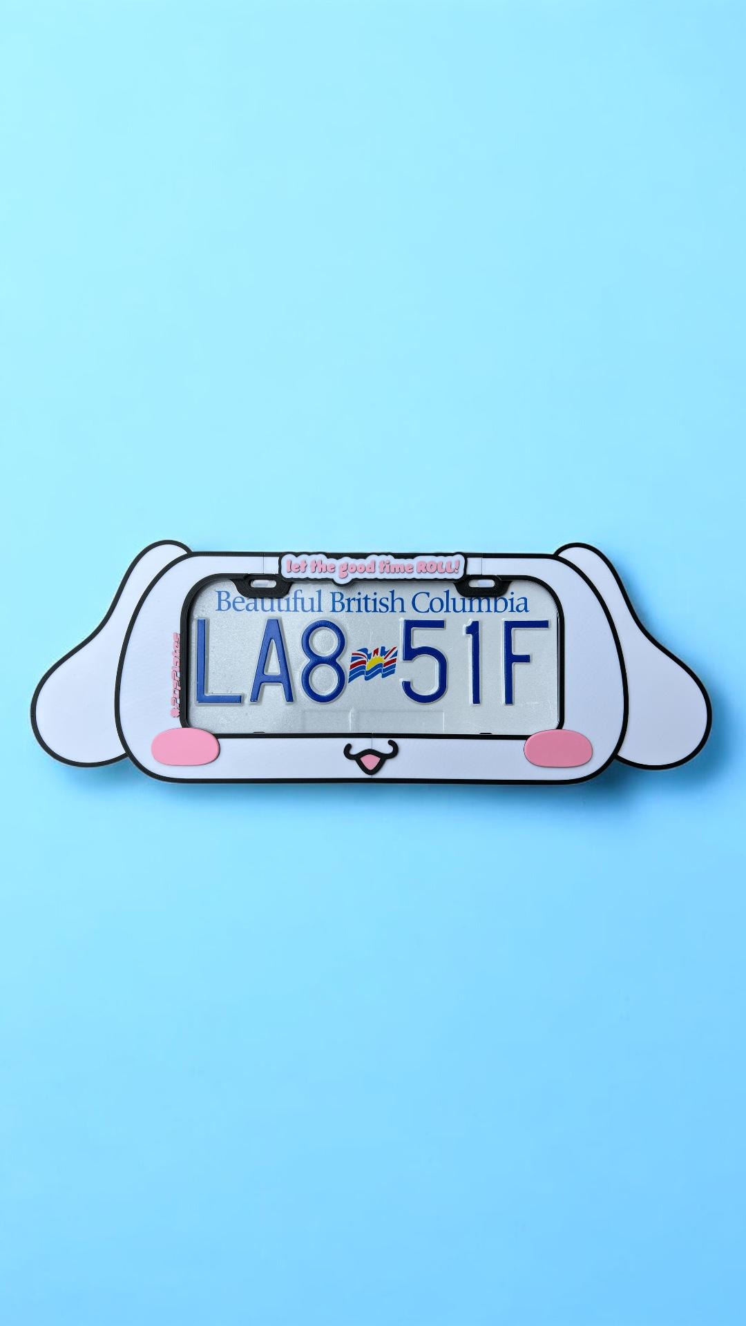 Cinnamoroll License Plate Frame – 3D Kawaii Sanri0 Car Accessory - Etsy