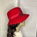 Vintage Red Bi-corn Sequenced Flapper, Tea, Church Hat - Etsy
