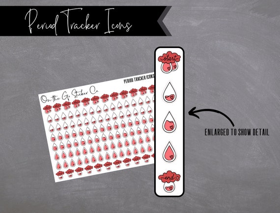 Period Tracker Icons | Etsy